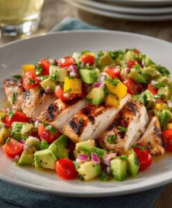Citrus Grilled Chicken with Avocado Salsa - Runoflif